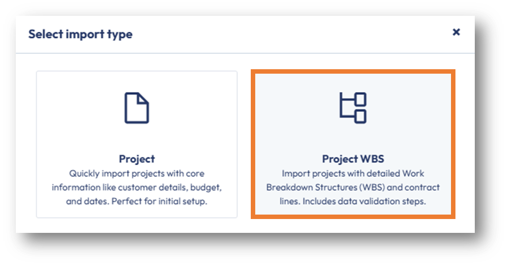 Import Detailed WBS Data for Products